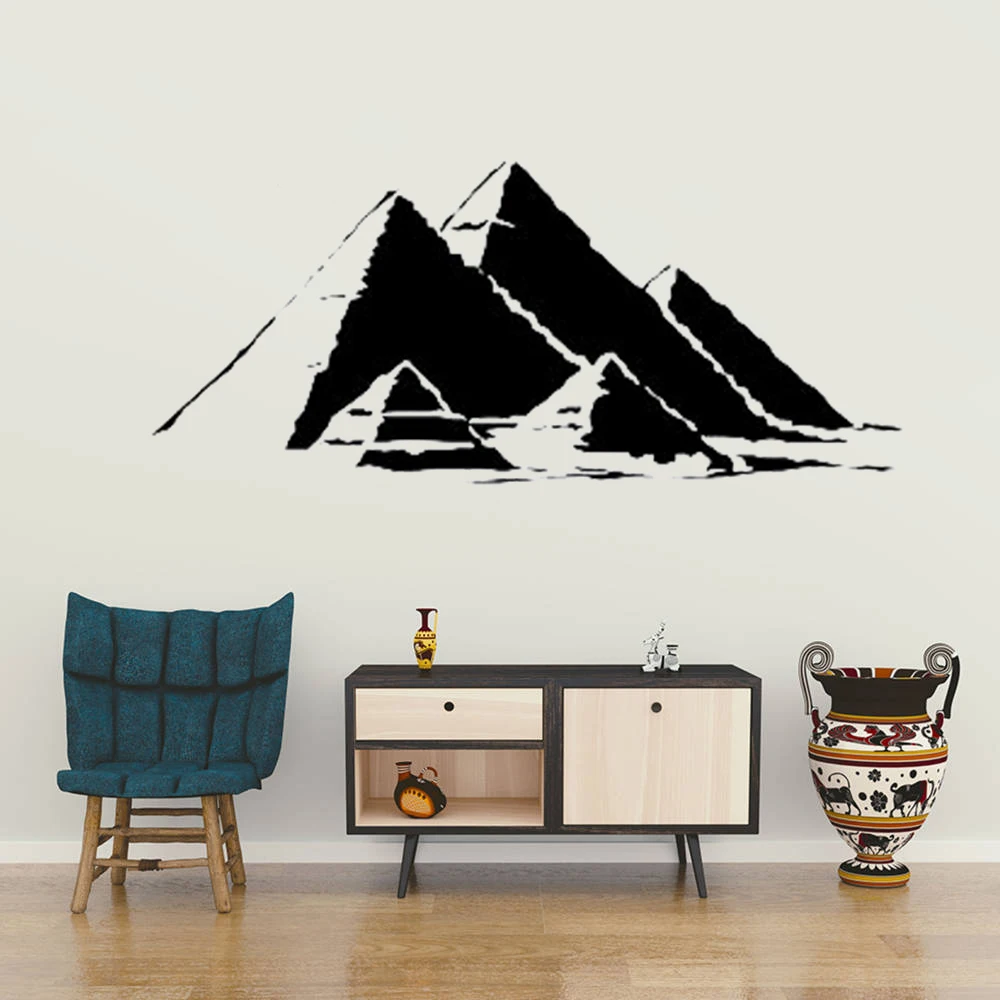 Egyptian Pyramids Wall Art Decal Ancient Egypt Symbol Wall Sticker Home ...