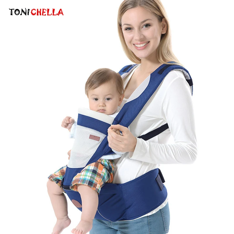 2 in 1 Ergonomic Baby Carrier Infant Comfortable Sling Backpack Pouch ...