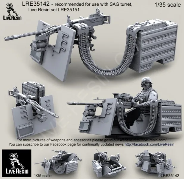 Scale Models 1/35 M3D/Dragon M 50 .50 Caliber Machine Gun Resin Model ...