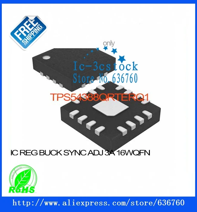 TPS54388QRTERQ1 IC REG BUCK SYNC ADJ 3A 16 WQFN TPS54388QRTERQ1 54388 ...