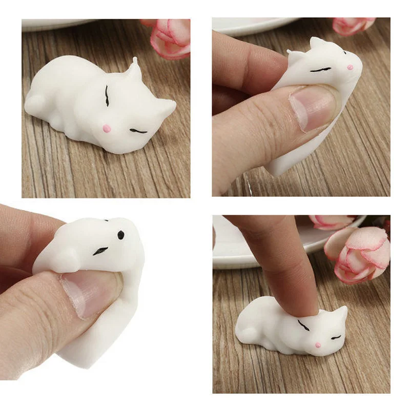 Cute Mochi Fox Soft Squishy Toy Phone Straps Accessories Fidget Hand ...