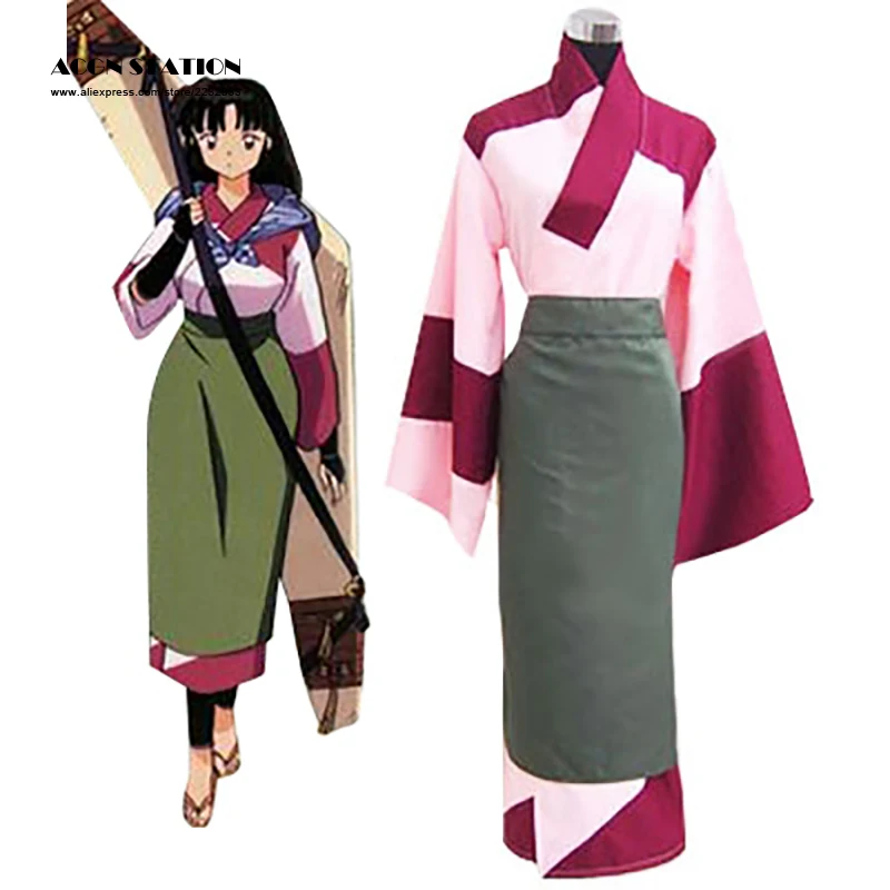 Disfraz de Inuyasha Sango, uniforme de fiesta de Navidad, Halloween ...