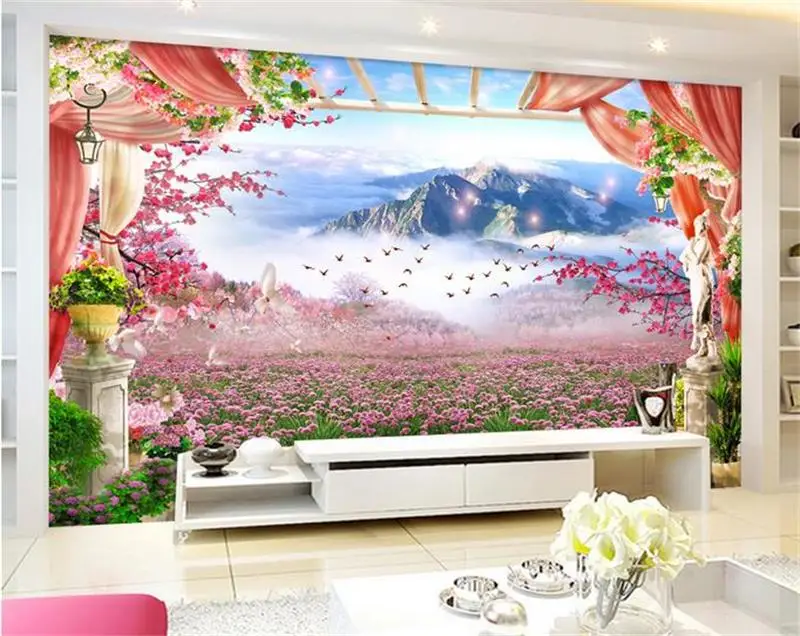Wallpaper Custom Size Custom Size Wallpaper Living Room Mural 3d Photo