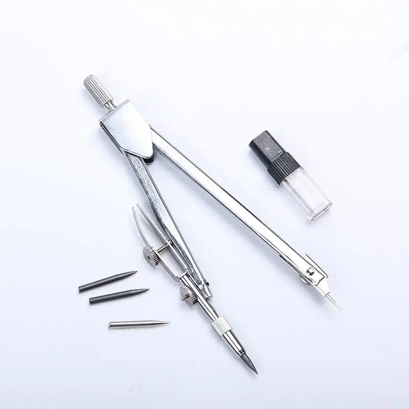 Stainless Steel Drawing Compass Math Geometry Tools For Circles School ...