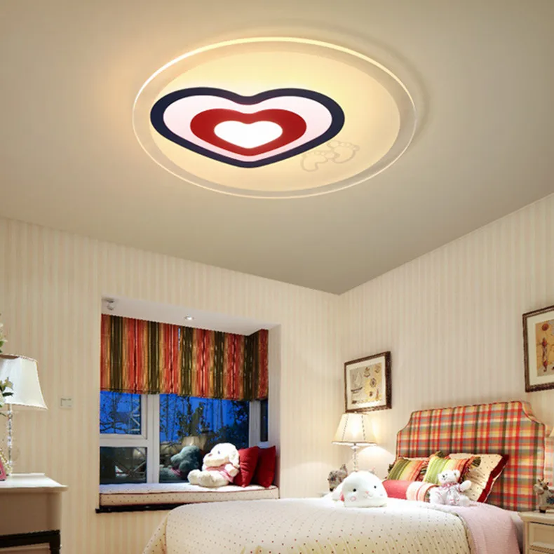 Moderna lámpara LED de techo en forma de corazón, lámpara de oficina ...