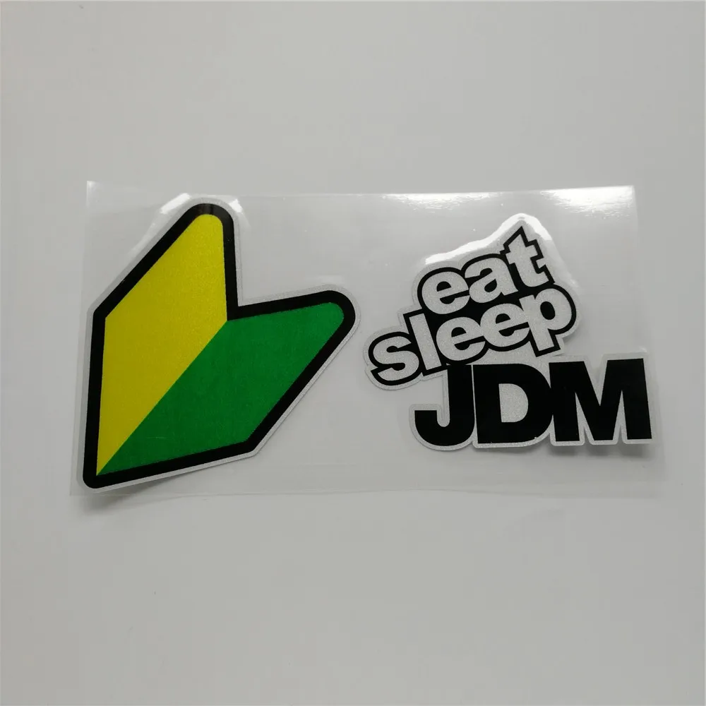 Motor Eat Sleep Jdm Car Sticker Wakaba Leaf Japanses Decals Drift Car ...