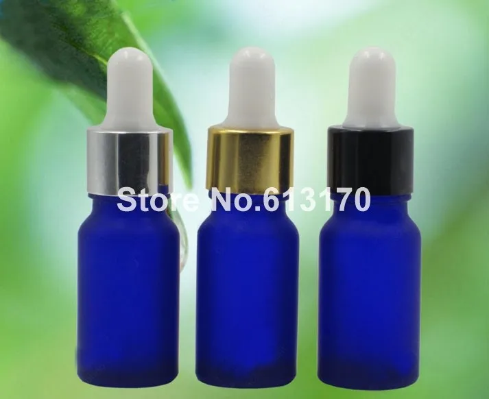10ml 1 3oz Blue Empty Glass Eye Dropper Bottles Frosted Vials Essential