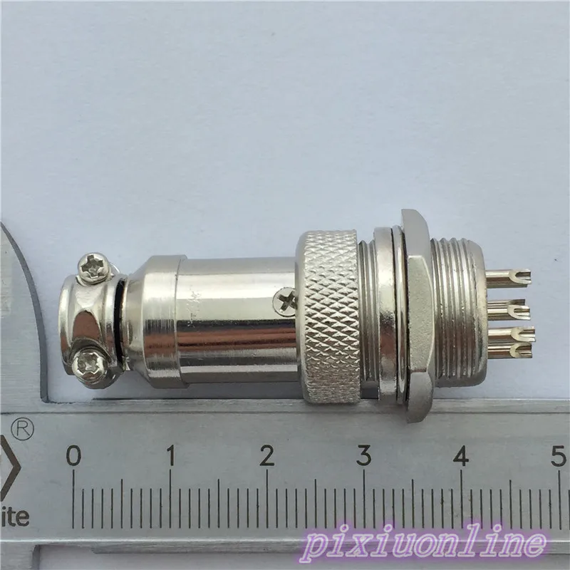 1set GX16 7 Pin Male Female Diameter L75Y 16mm Circular Connector ...