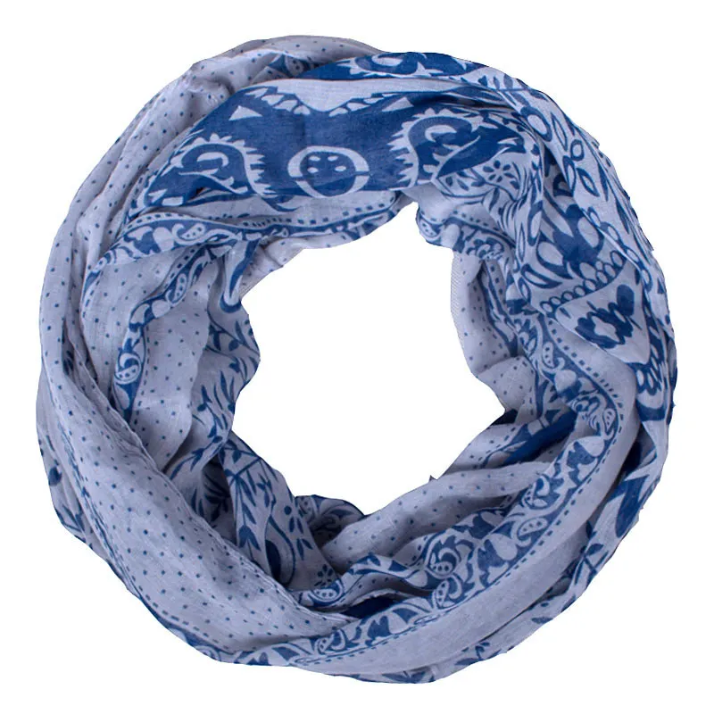 Ladies Cotton Voile Neck Scarf Women Loop Ring Scarf Imported China ...