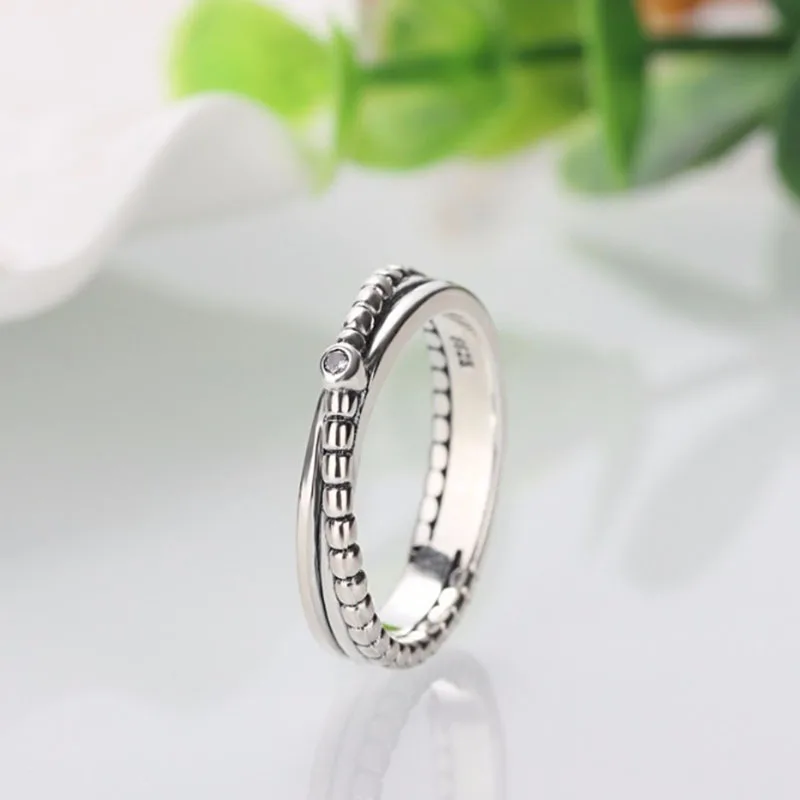 Zircon round rings for women silver color zinc alloy female engagement ...