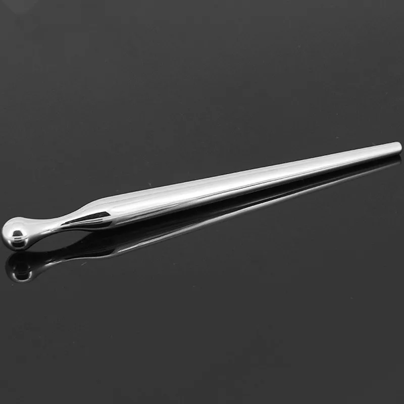 Quality Male Stainless Steel Solid Urinary Plug Metal Smooth Catheter Rod Ball Mens Fetish Sex