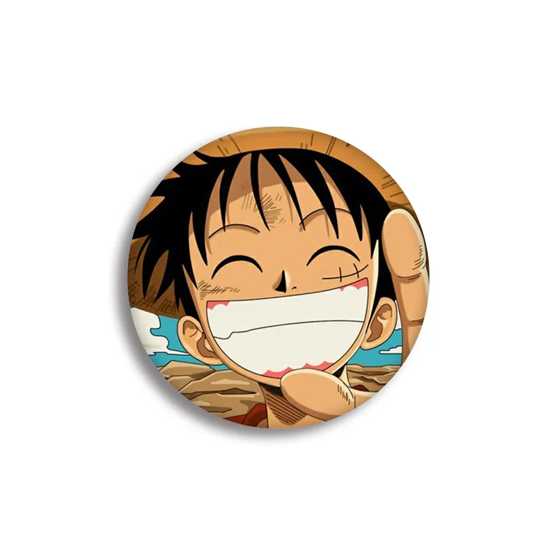 Anime One Piece Cosplay Badge Luffy Nami Roronoa Zoro Tony Brooch Pin ...