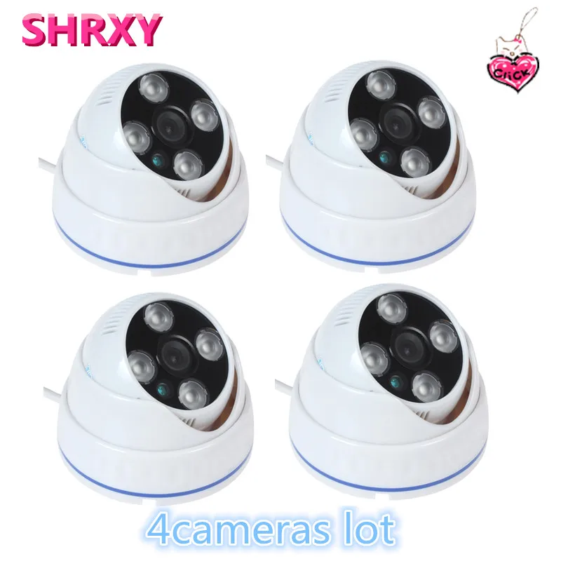 2017 newest 4pieces CCTV Camera 700TVL IR Cut Filter 24 Hour Day/Night ...
