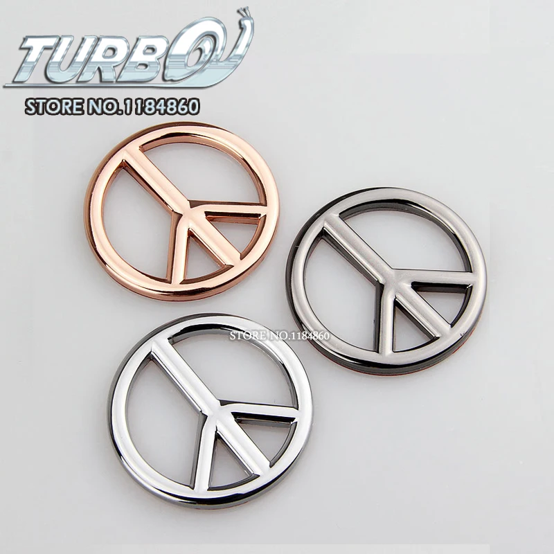 3D CND Logo Campaign for Nuclear Disarmament Zinc Alloy Sticker For Car ...