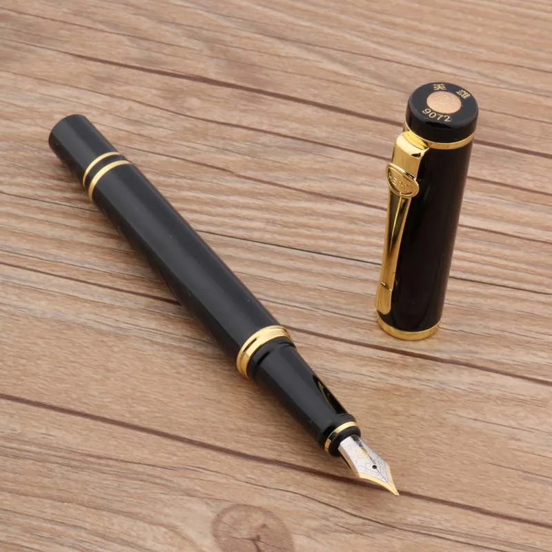 Stylish black office golden metal pen classic gift Fountain Pen-in ...