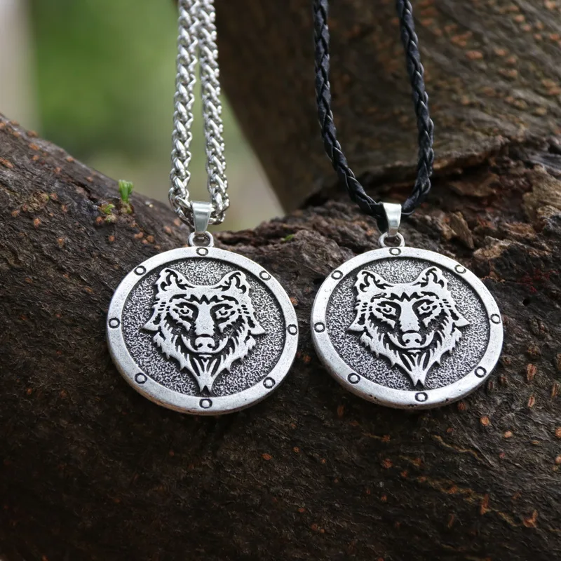 2018 New Viking Norse Wolf Pendant Necklaces Cetic Odin's Wolves Animal ...