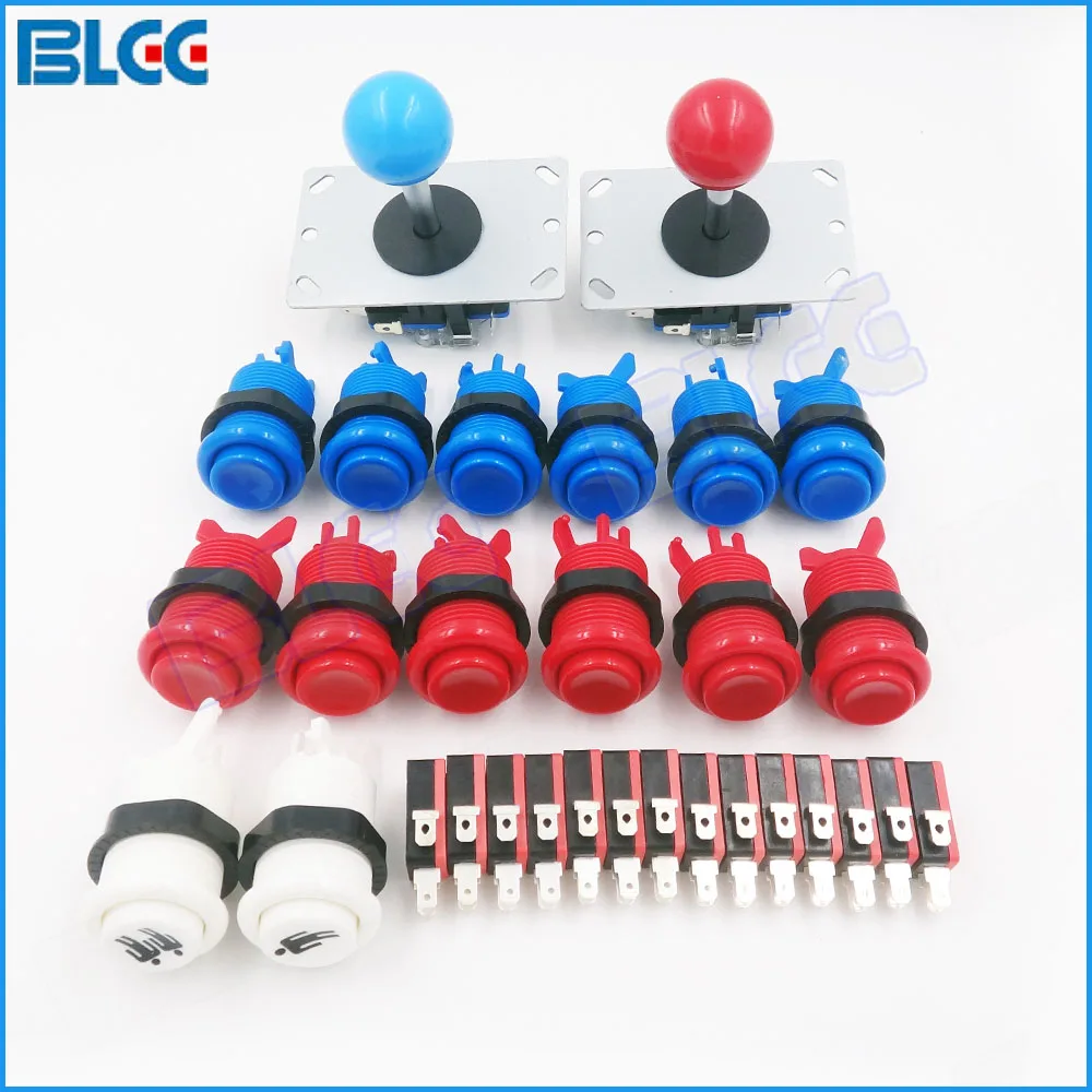 DIY Arcade Games Control Parts Kit of American Style Push Buttons with ...
