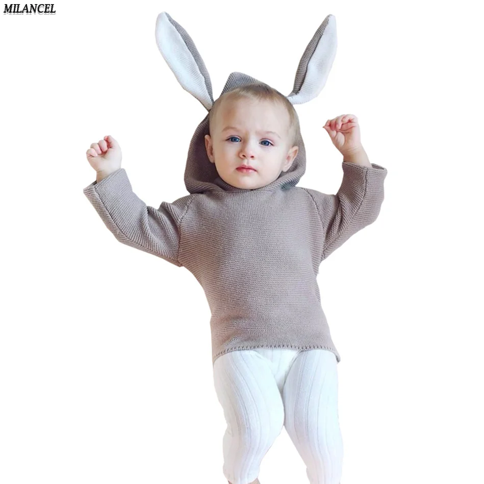 סוודרים לגברים - Autumn 2018 Boys Sweater 3D Rabbit Bunny Pullover Kids ...