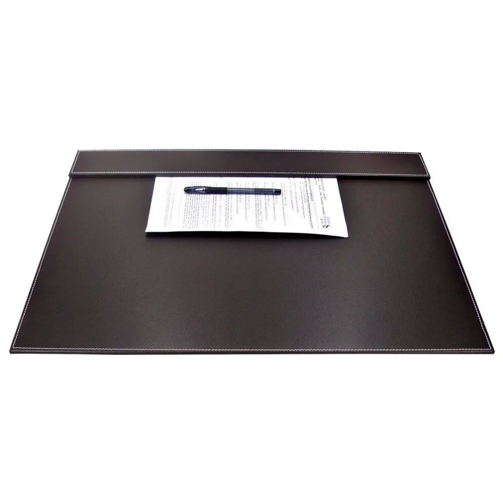 PU Leather Desk Mat File Paper Clip Drawing & Writing Board Tablet ...