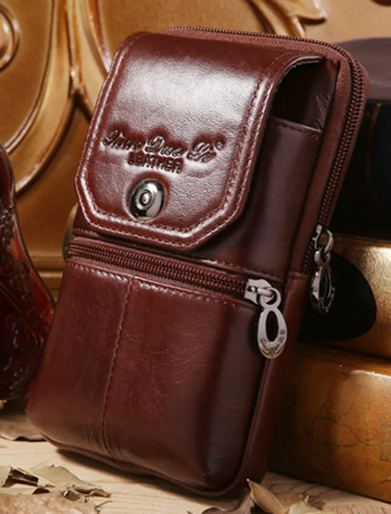 Mens Leather Cell Phone Wallet | semashow.com