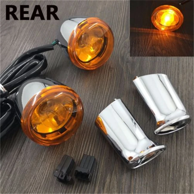 Sportster Tail Lights Chrome Rear Turn Signal Light Brackets For Harley ...