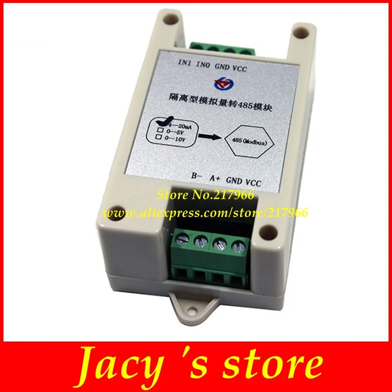 Analog Acquisition Module 4 20ma 0 5v 0 10v To 485 Analog To 485 Module Rs485 Pressure