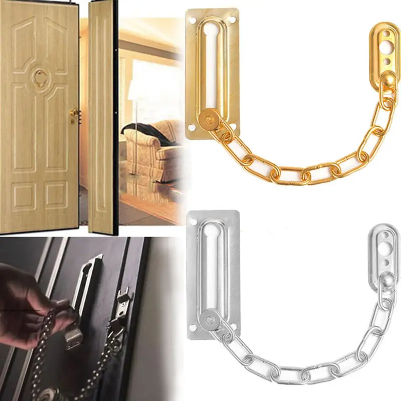 New Door Chain Lock Safety Guard Security Lock Cabinet Locks For Home ...