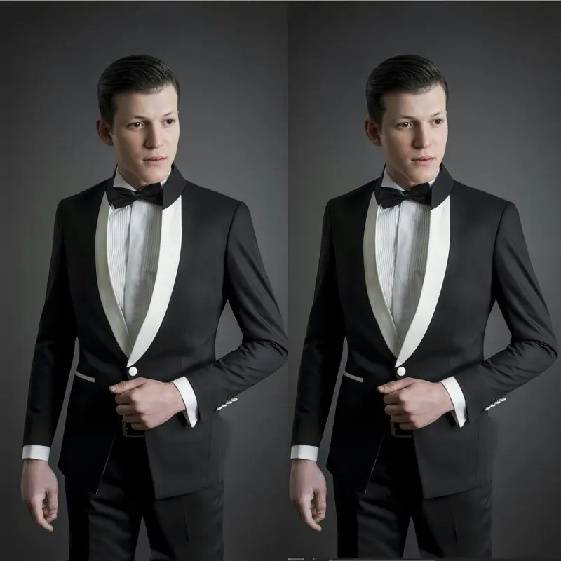 Mens Bianco Si Adatta Il Matrimonio Smoking Smoking Uomo, 40% OFF