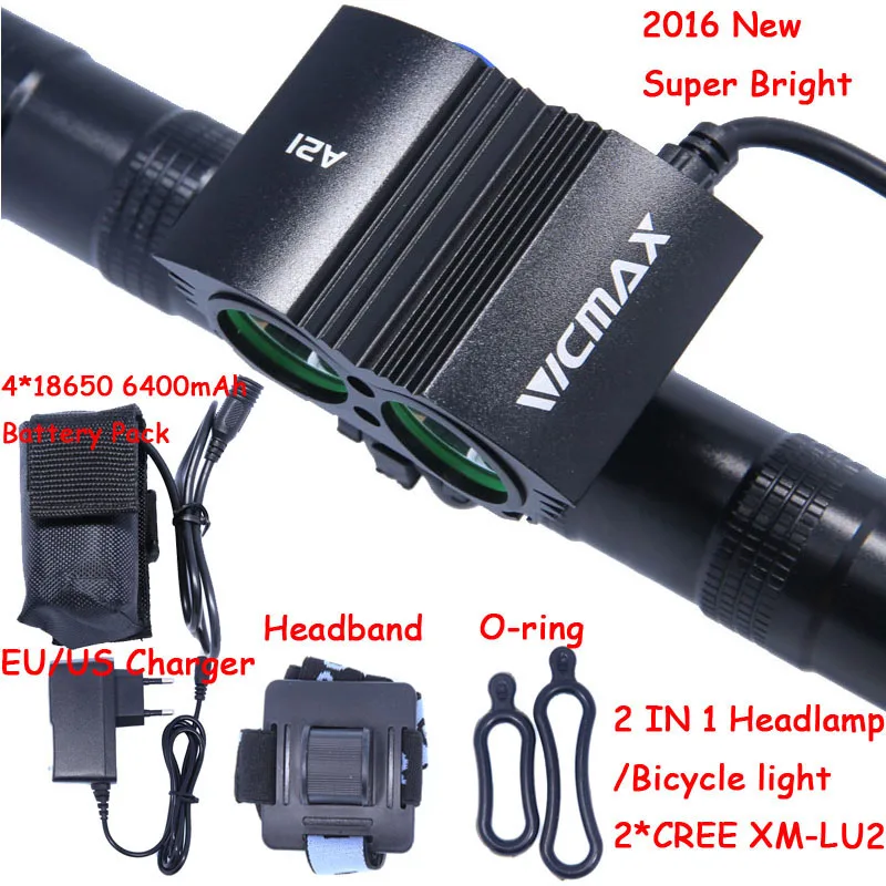 Cycling Bicycle Bike Light headlamp 5000 Lumens Headlight Head Lamp ...