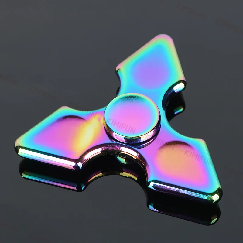 2017 Bat Rainbow Colorful Hand Spinner fidget Zinc Alloy Metal spinner ...