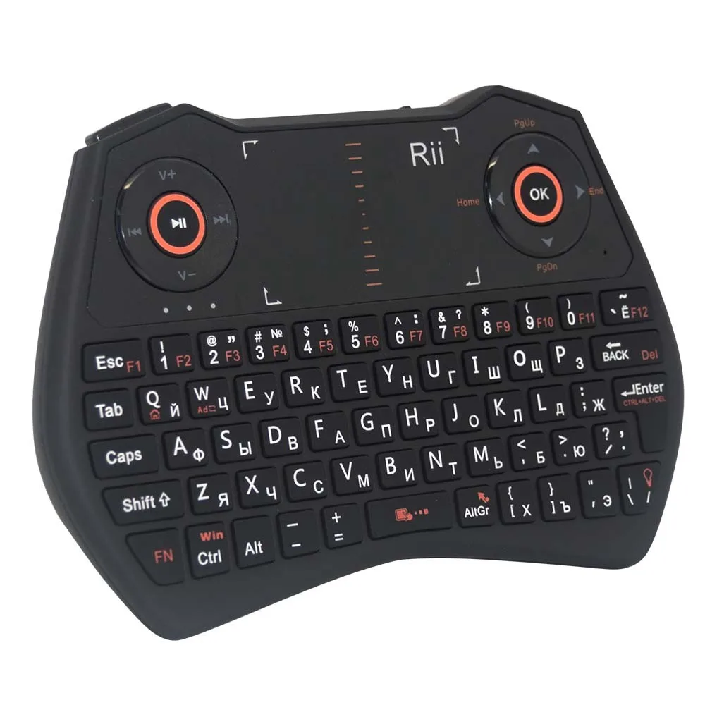 Russian Keyboard 2 4G Mini Wireless Backlit Microphone Voice Air Mouse