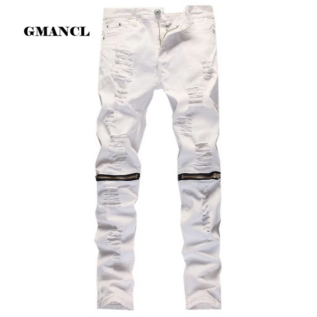 White Skinny Jeans For Men Swag