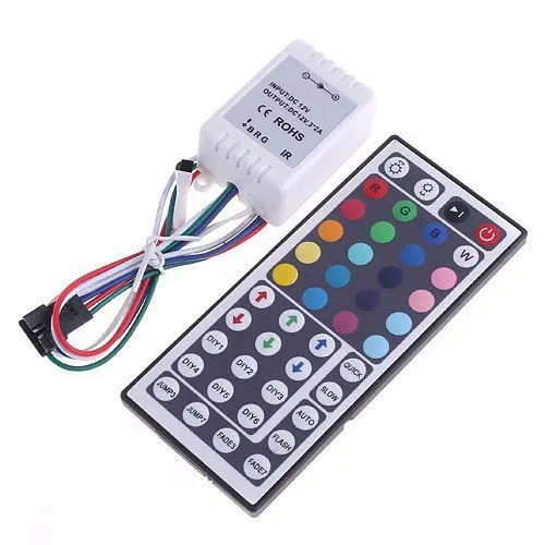 44 Keys RGB controller IR Remote Controller with BRG Port for RGB LED ...