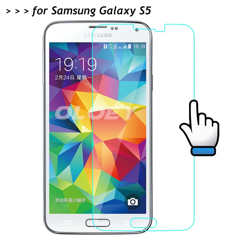 For Samsung Galaxy S5 Tempered Glass 9H Screen Protector Safety ...