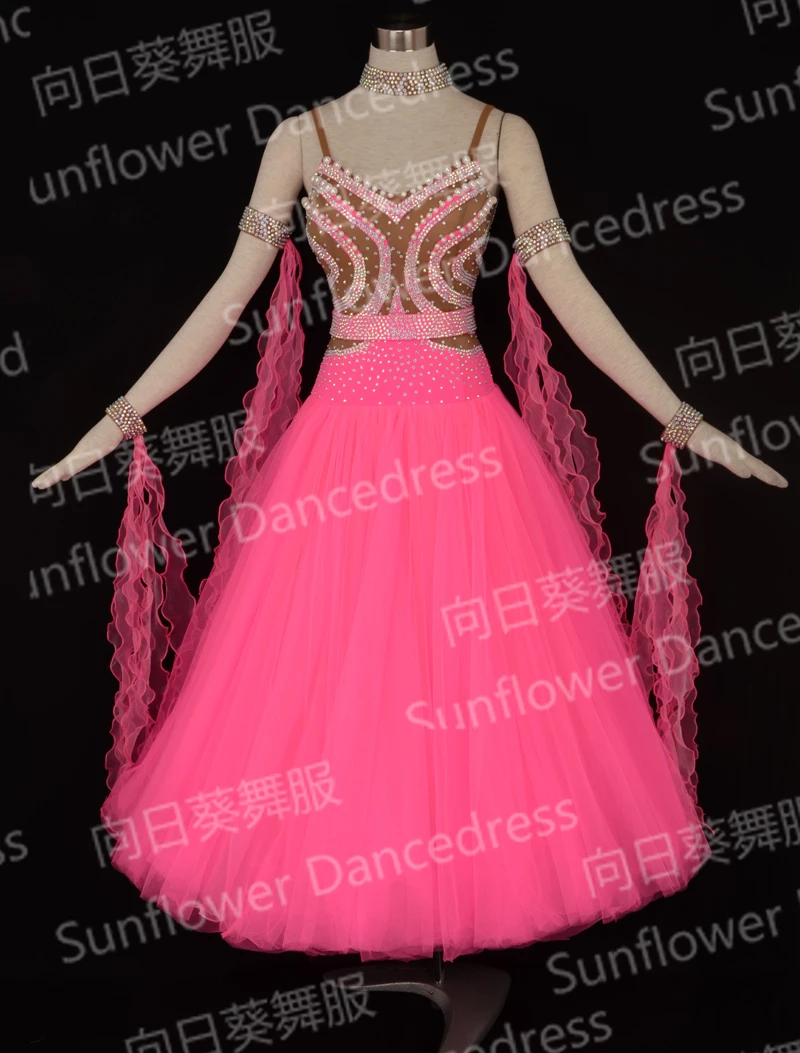 Nova Valsa Tango Dança de Salão Vestido, Meninas/Mulheres Dança Moderna ...