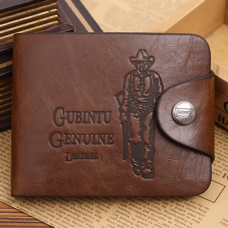 JJDXBPPDD Retro Luxury Genuine Leather Women Men Wallets High Quality ...