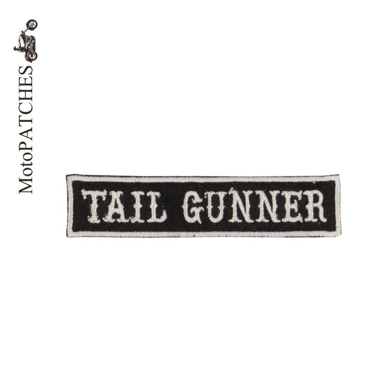 MotoPATCHES TAIL GUNNER Patches DIY Accessory Embroidered Iron On ...
