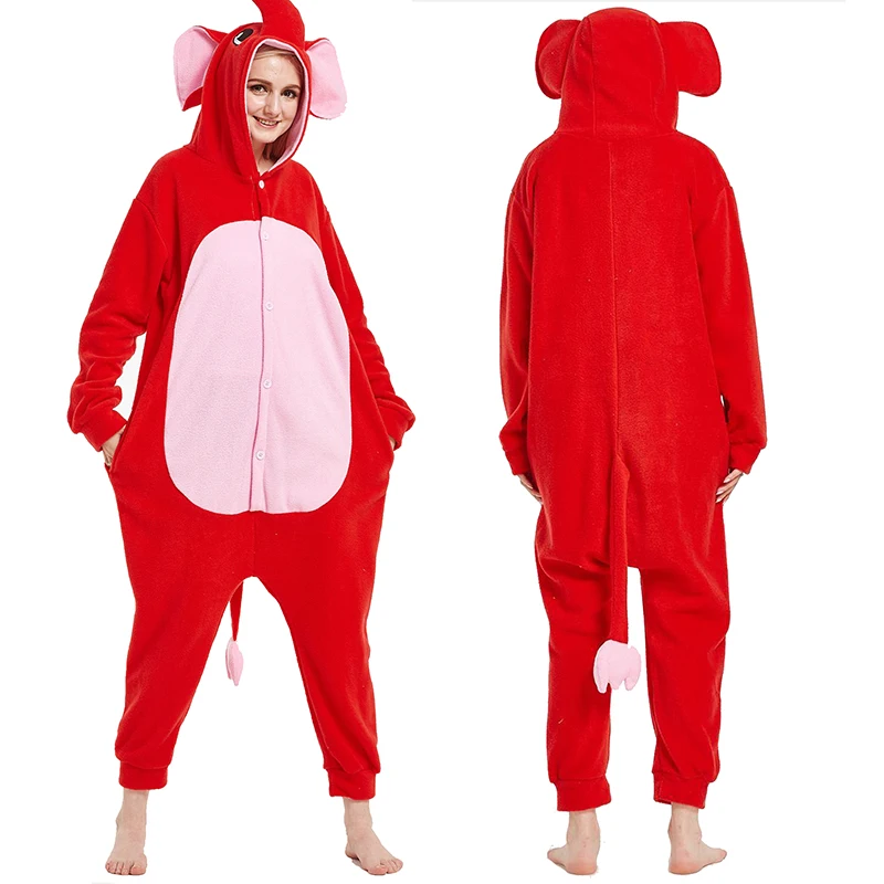 Pijamas de invierno con dibujos de animales para hombre y mujer, ropa ...