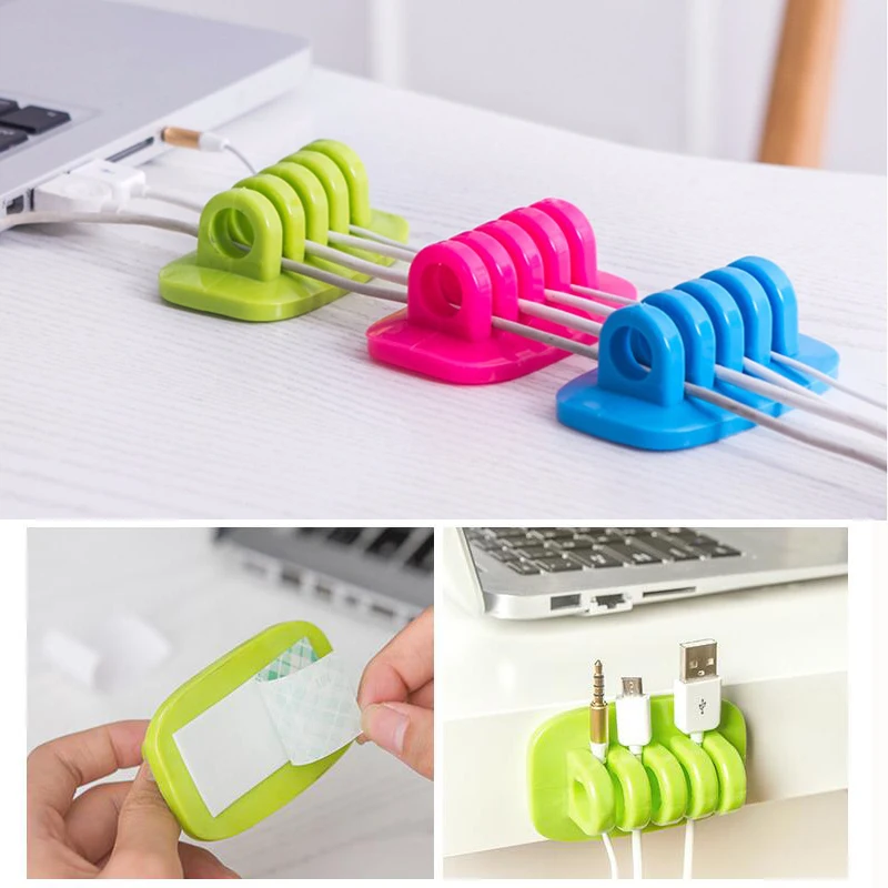 Cable Organizer Finishing The Desktop Plug Wire Retention Clips Snap ...