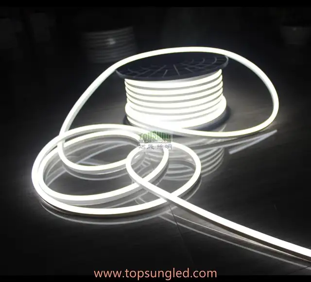 50m waterproof white 4500k 110v mini led neon lights flexible strip ...