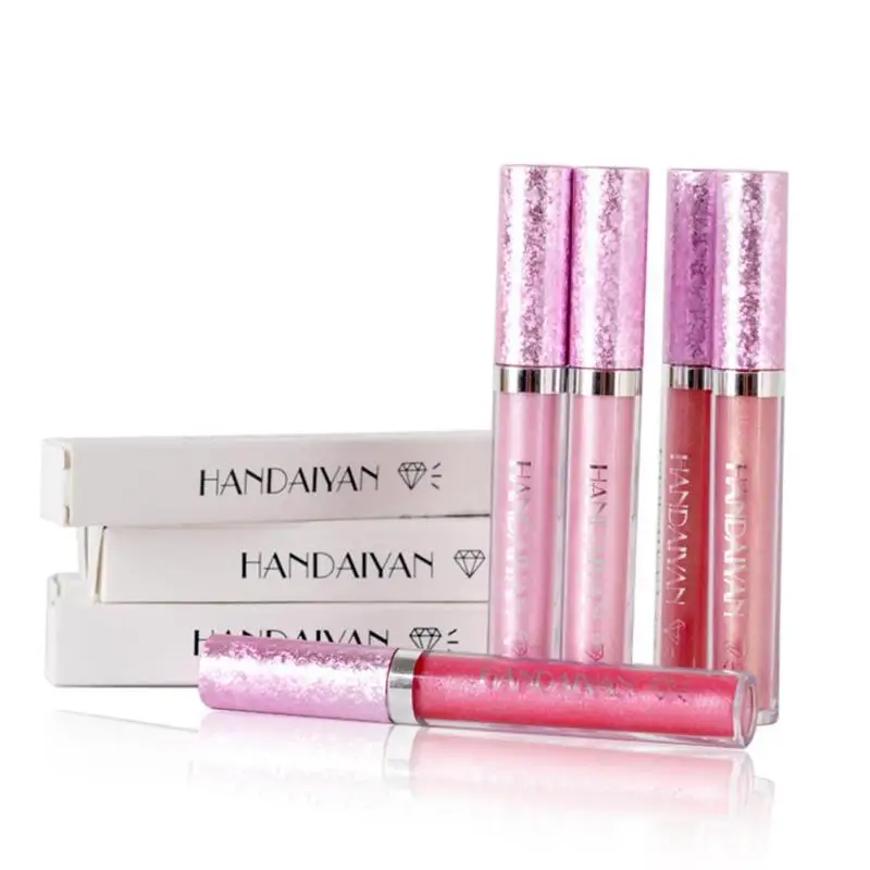 1pc Diamond Metallic Lip Gloss Glitter Metallic Liquid Lipstick Glitter