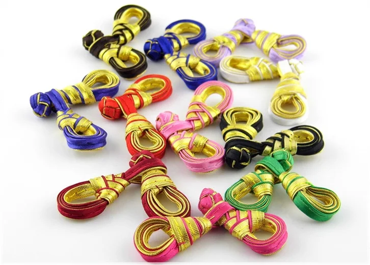 7CM Length,18 kinds Color,Chinese Knot Button Combined Decorative Cloth ...