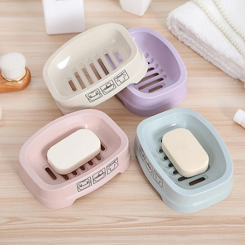 Creative bathroom simple drain soap box soap tray bathroom plastic rack ...