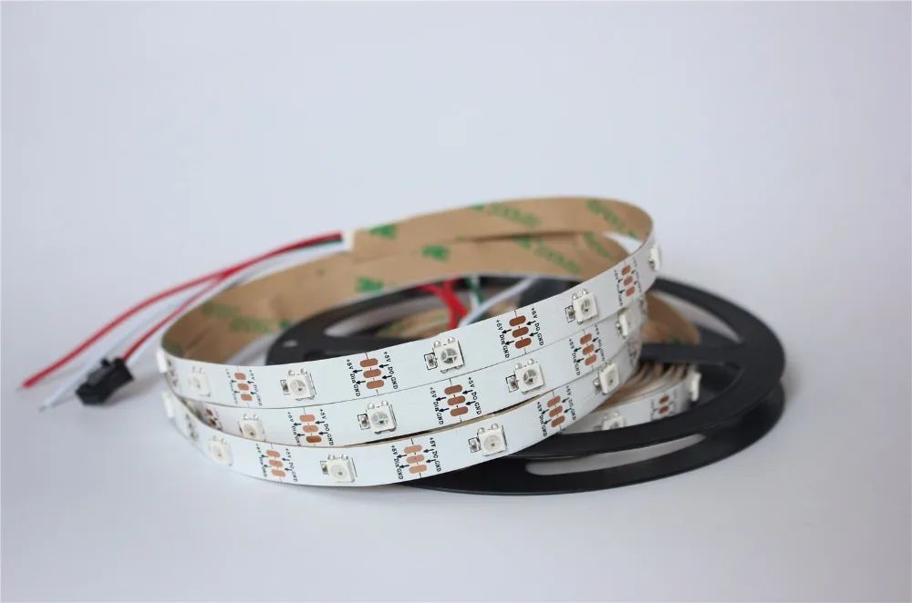 Non waterproof 5M Built in WS2812B White PCB board LED strip,150 LED ...