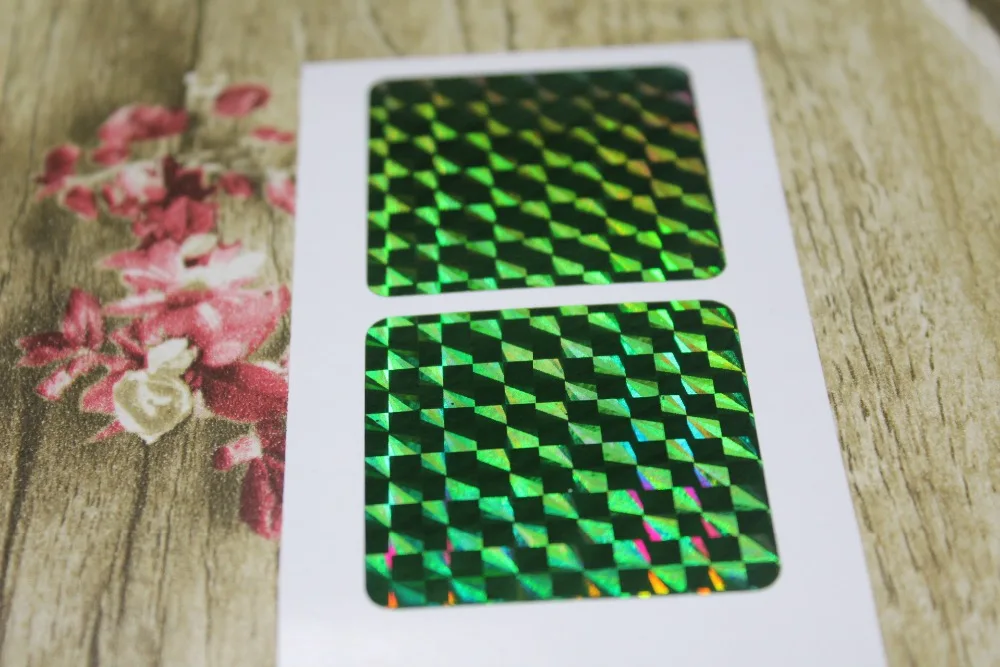 4cm Green Hologram square stickers|stickers stickers|stickers ...