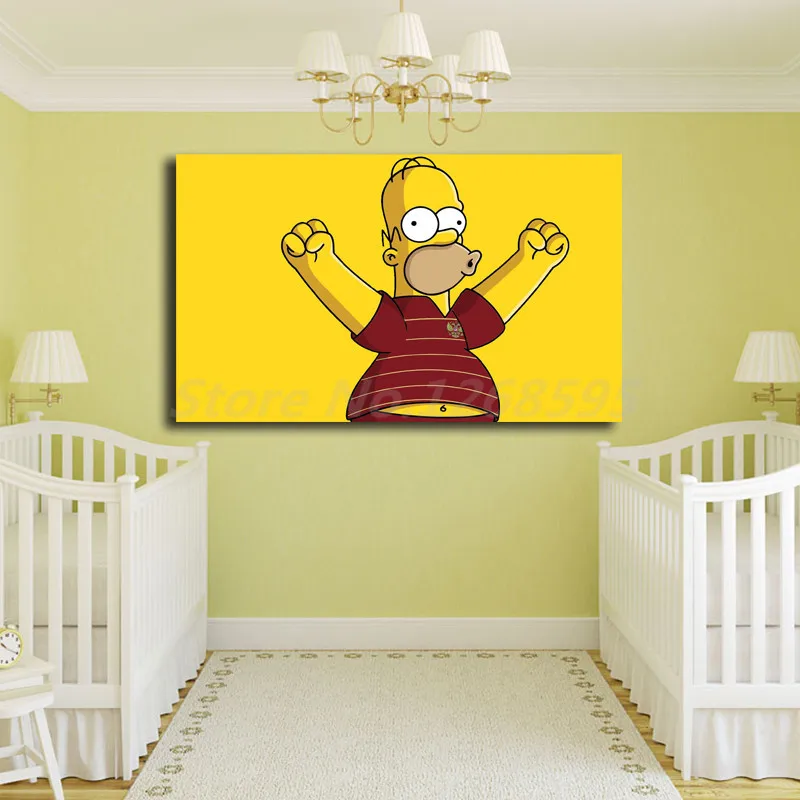 Homer Simpsoning Wallpaper Wall Art Canvas Posters Print Painting Wall ...