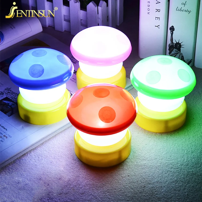 Randomly color Novelty Mushroom LED Night Light For Children Kid Multi ...