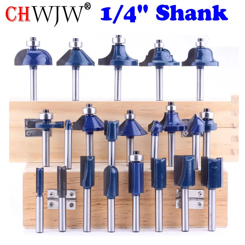 1pcs-1-4-Shank-wood-router-bit-Straight-end-mill-trimmer-cleaning-flush ...