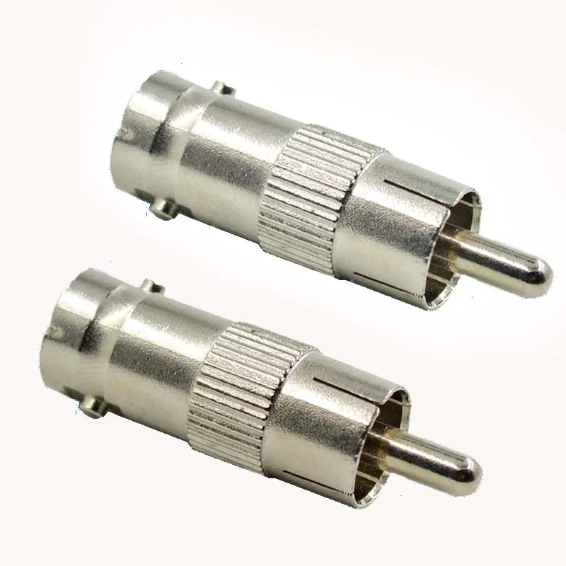 100pcs BNC Connector Female to RCA Male BNC Female Head Turn AV Plug Male Audio and Video Cable ...