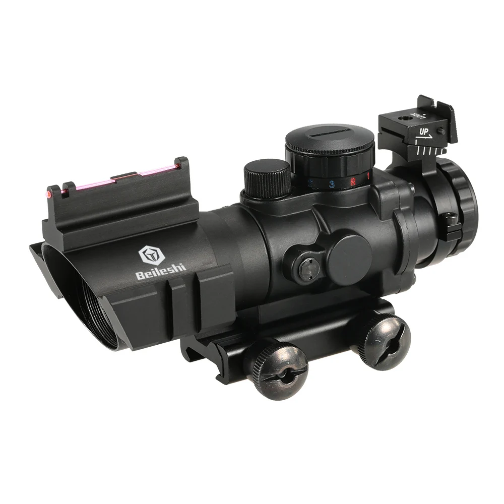 4x32 Outdoor Tools Hunting Scope Prism Red/Green/Blue Tri-Illuminated ...